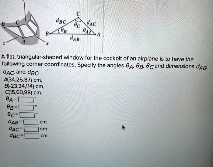 dbc oc dac 0b gaa dab a flat triangular shaped window for the cockpit ...