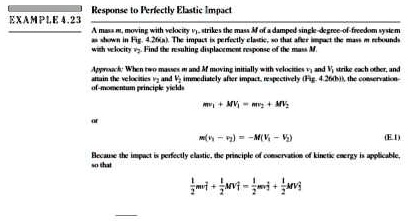 VIDEO solution: Response to Perfectly Elastic Impact EXAMPLE 4.23: A ...