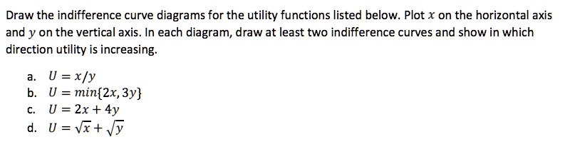 SOLVED: Only need to answer the questions of a, c, and d. Thanks. Draw the indifference curve ...