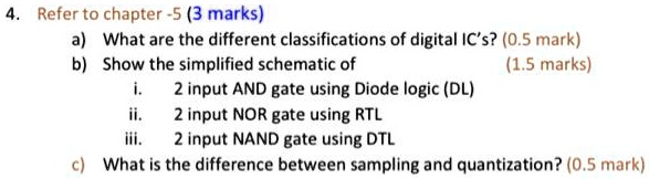 SOLVED: 4 Refer to chapter -5 (3 marks) What are the different ...