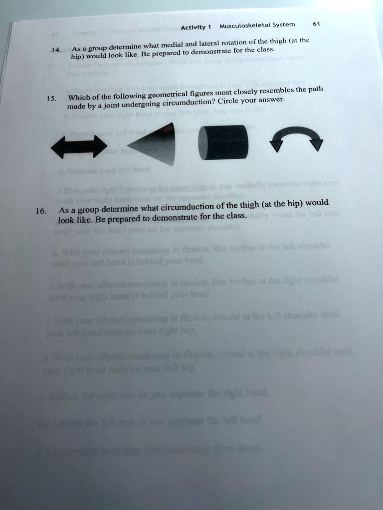 [GET ANSWER] activity 1 musculoskeletal system 61 14 as a group ...
