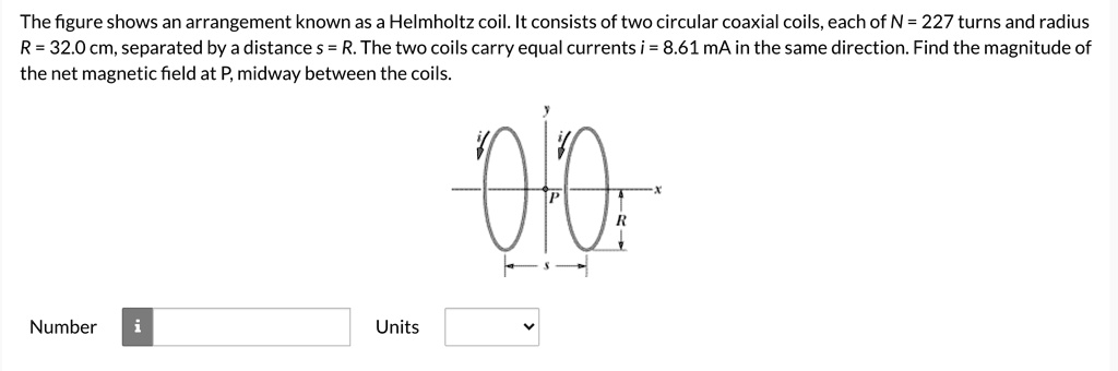 SOLVED: The figure shows an arrangement known as a Helmholtz coil. It ...