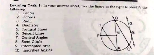 SOLVED: Learning Task 1: In your answer sheet, use the figure at the right to identify the ...