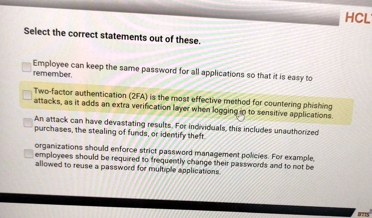 Select the correct statements out of these. Employee can keep the same ...