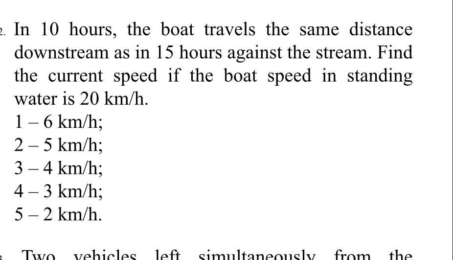 SOLVED: In 10 hours, the boat travels the same distance downstream as ...