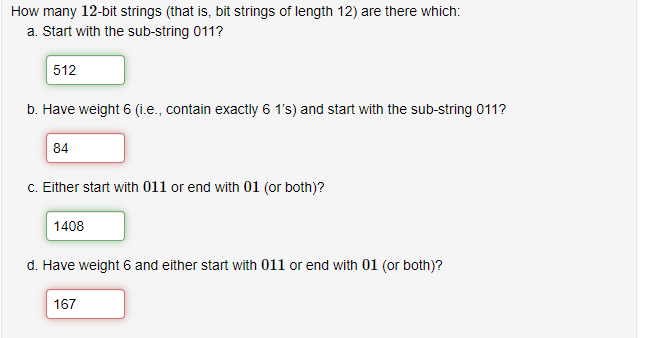 how many 12 bit strings that is bit strings of length 12 are there ...