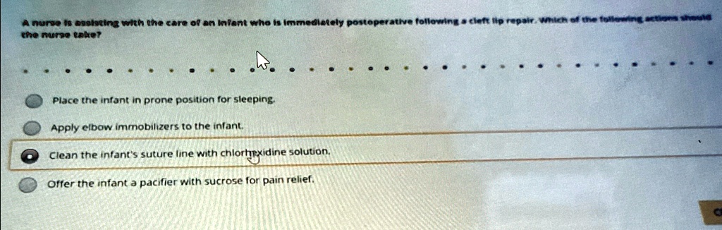 a nurse is assisting with the care of an infant who is immediately ...