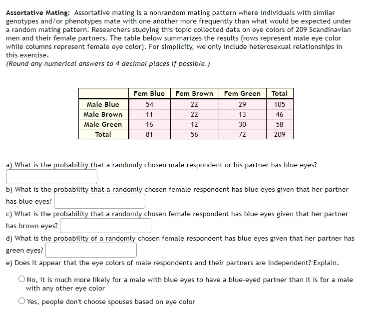 assortative mating assortative mating is nonrandom mating pattern where ...