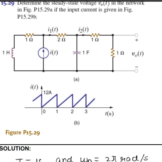 SOLVED: 15.29 i5.29 Determine the steady-state voltage (V) in the ...