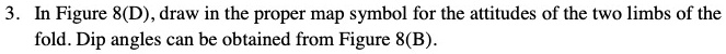 SOLVED: 'In Figure 8(D) , draw in the proper map symbol for the ...