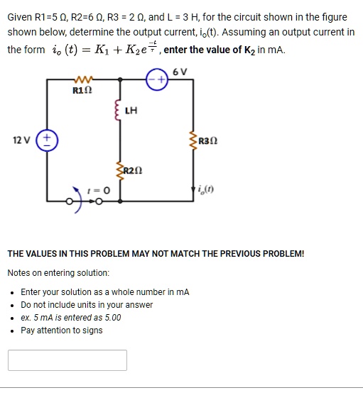 Given R1=5 Ω, R2=6 Ω, R3 = 2 Ω, and L = 3 H, for the circuit shown in the figure shown below ...
