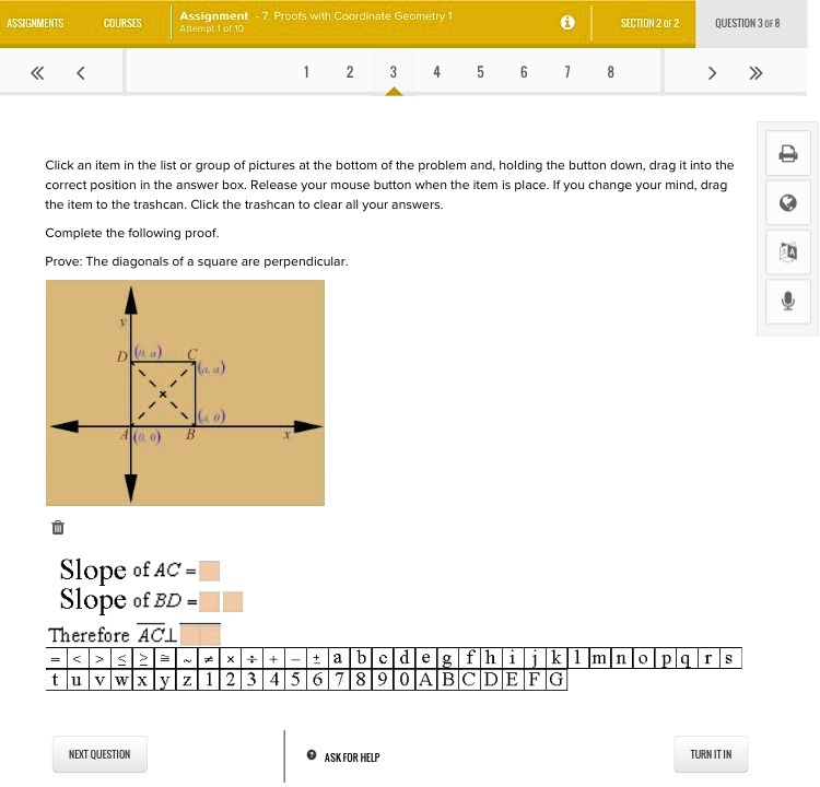 ASSIGNMENTS COURSES Click an item in the list or group of pictures a