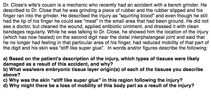 SOLVED: Dr: Close's wife's cousin is a mechanic who recently had an ...