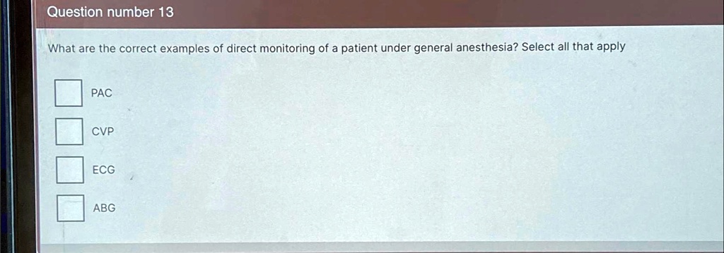 SOLVED: Question number 13 What are the correct examples of direct ...