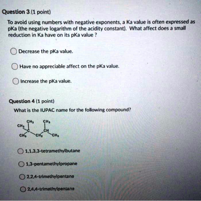 SOLVED: Question 3 (1 point) To avoid using numbers with negative ...