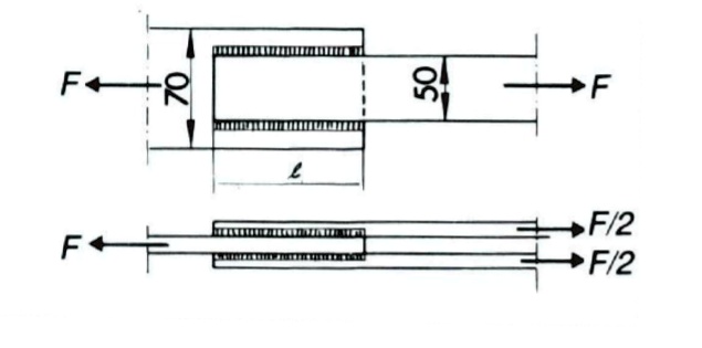 SOLVED: Two plates with dimensions 8 * 50 mm are attached to a third ...