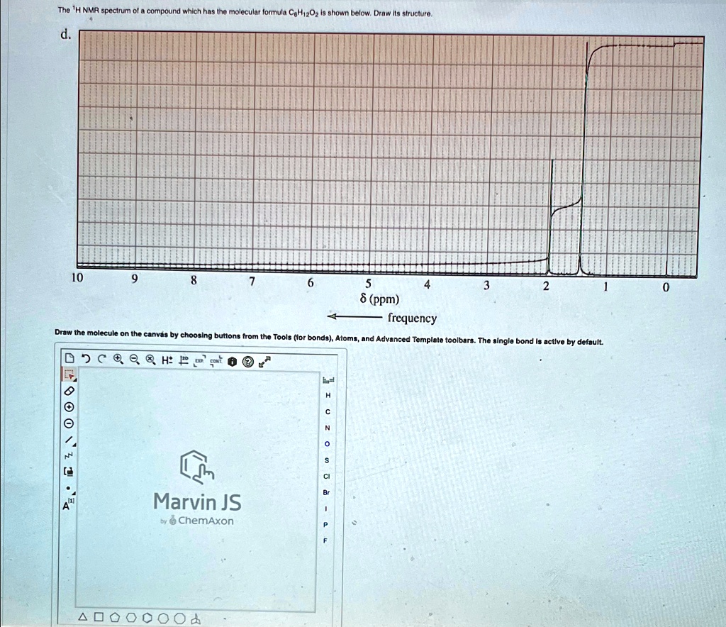 the 1h nmr spectrum of a compound which has the molecular formula ...