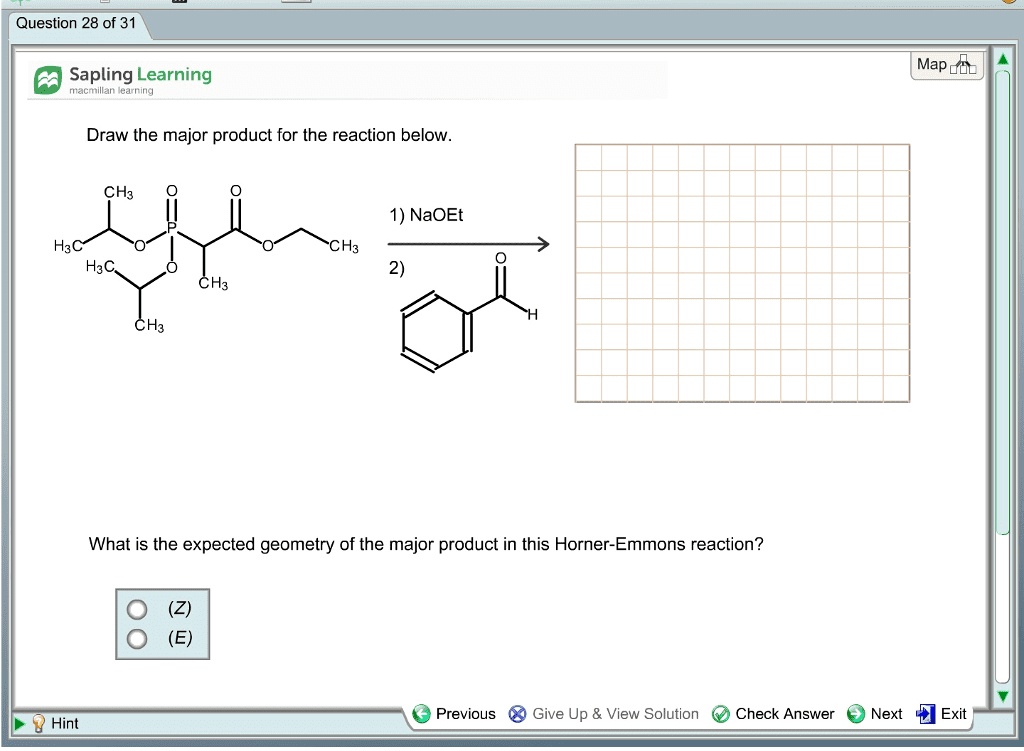 SOLVED: Draw the major organic product for the reaction below. Question ... SOLVED: Draw the major organic product for the reaction below. Question ...