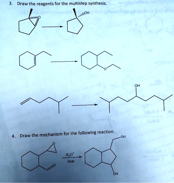 SOLVED: Draw the reagents for the multistep synthesis. MIOh OH Draw the ...