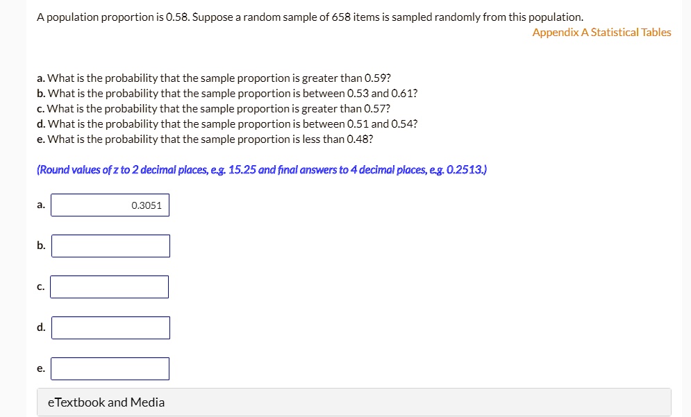 SOLVED: Apopulation proportion is 0.58.Suppose random sample of 658 ...