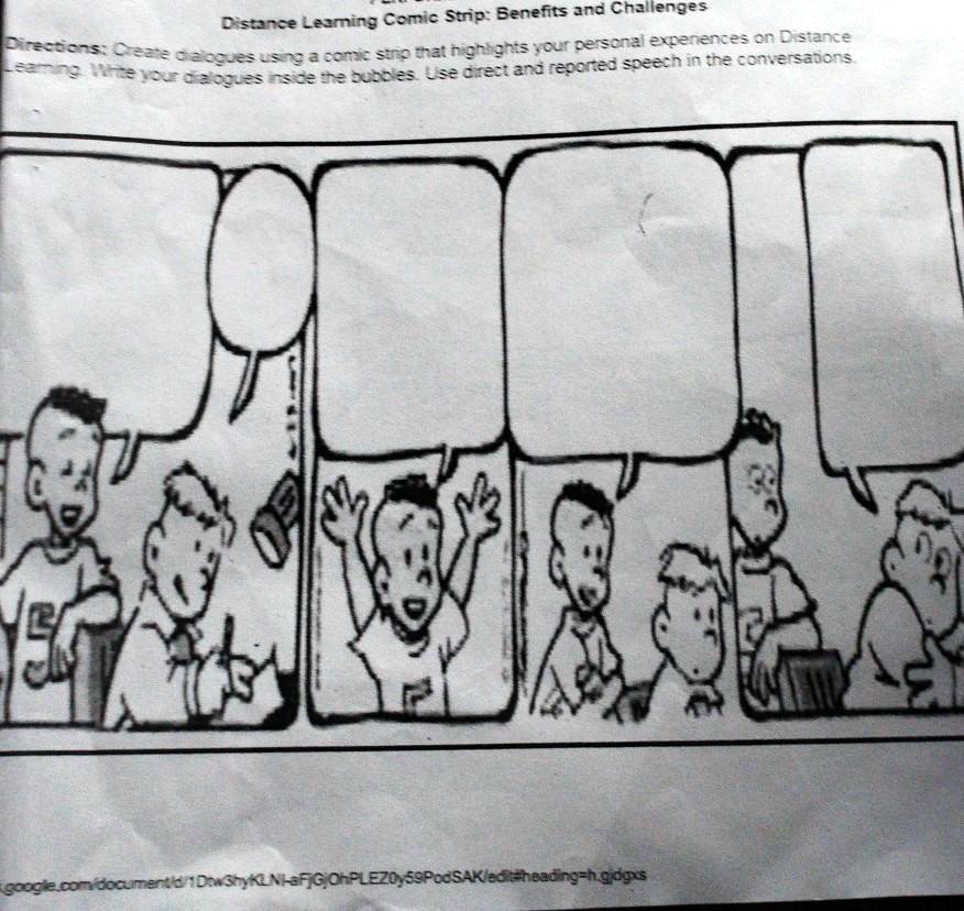 create dialogues using a comic strip that highlights your personal ...