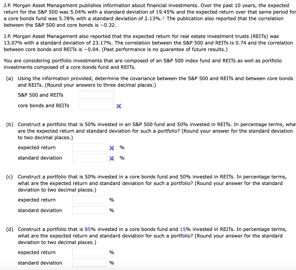 SOLVED: J.P Morgan Asset Management publishes information about ...