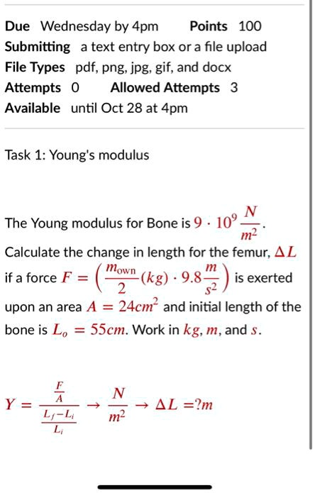 SOLVED: Due Wednesday by 4pm Points 100 Submitting text entry box or a file upload File Types ...