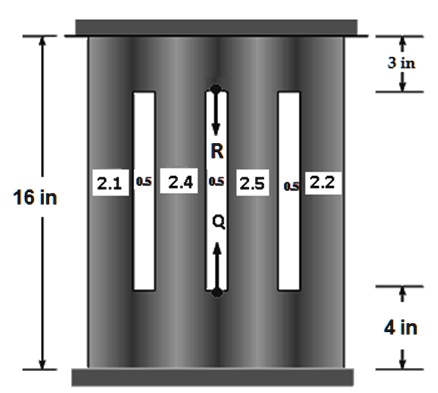 SOLVED: The flat steel thin plate is doubly embedded and supports two ...