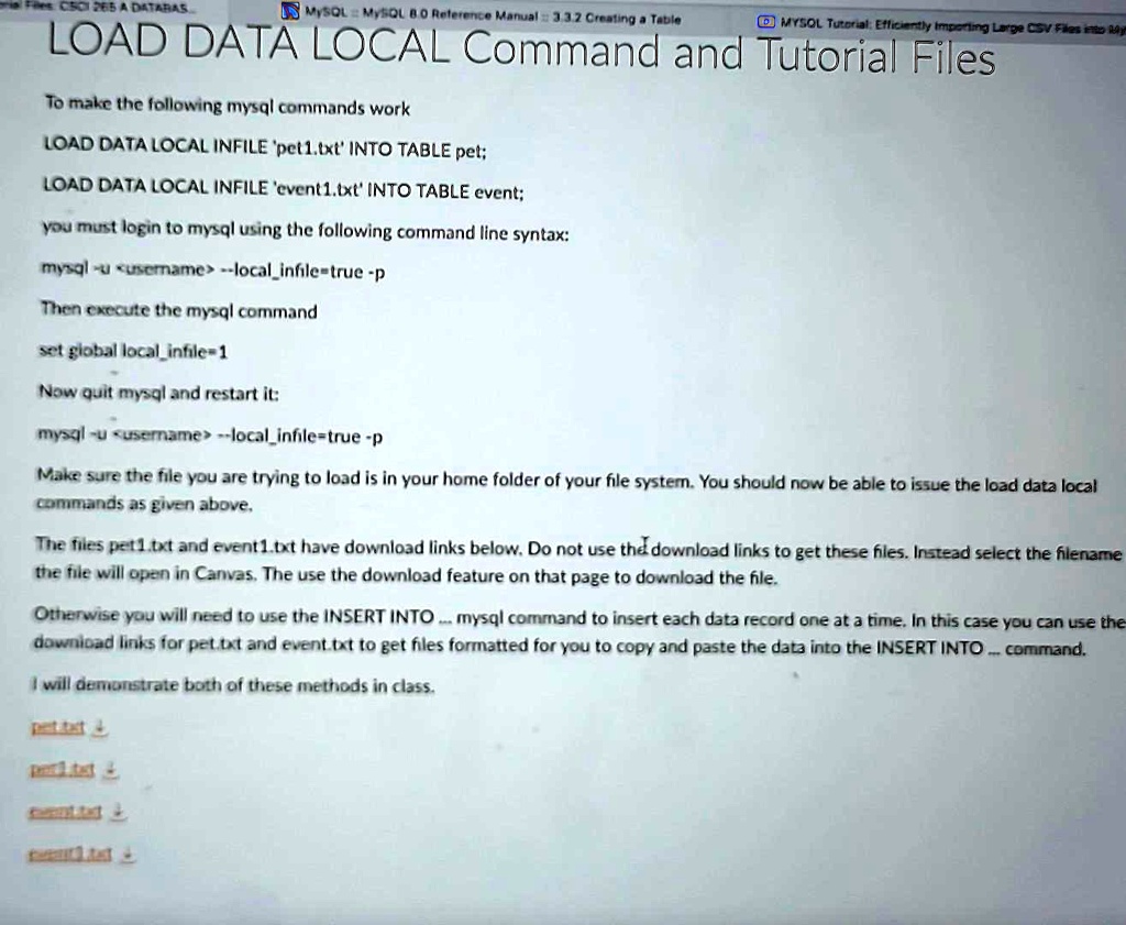 Solved Texts Solve Please Adataras Mysql Myolb0 Reference Manual 332 Creating A Table Mysql 5883