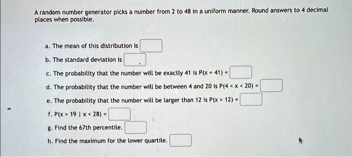 A random number generator picks number from 2 to 48 in uniform manner ...