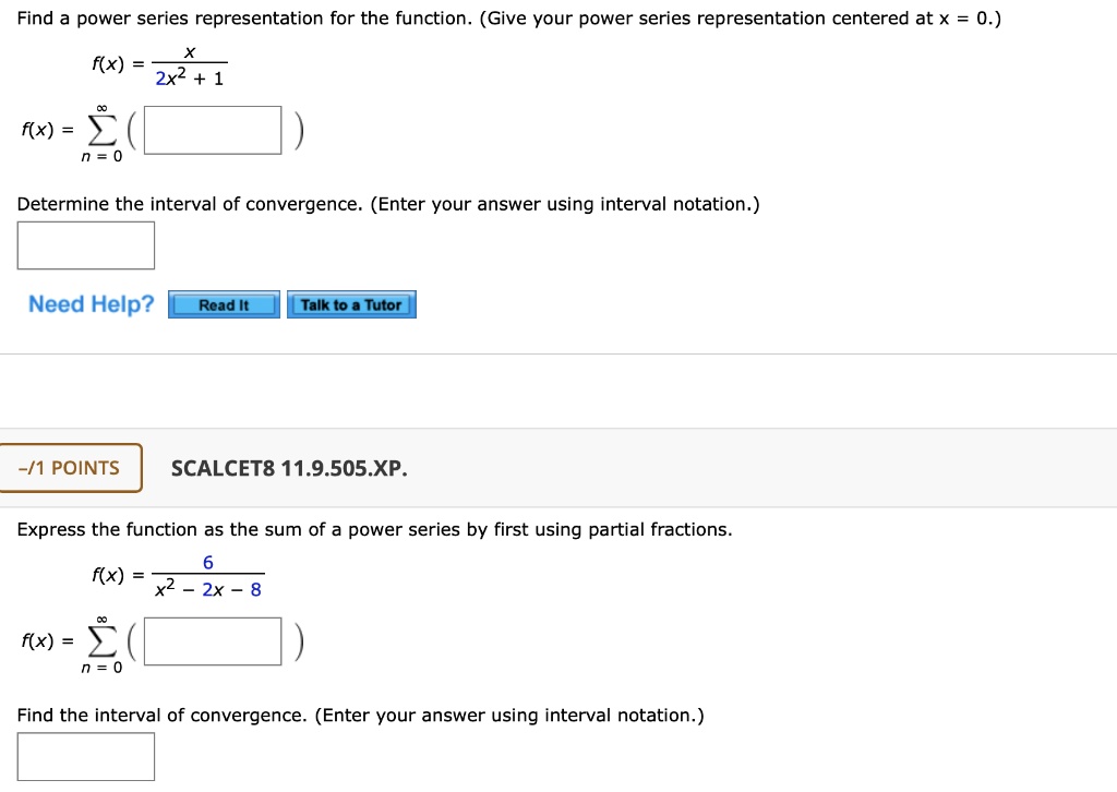 SOLVED: Find a power series representation for the function. (Give your power series ...