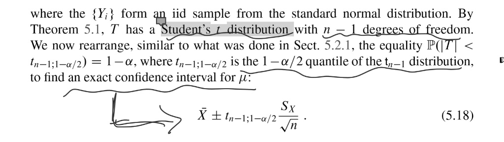 SOLVED: Where the Yi form an iid sample from the standard normal ...
