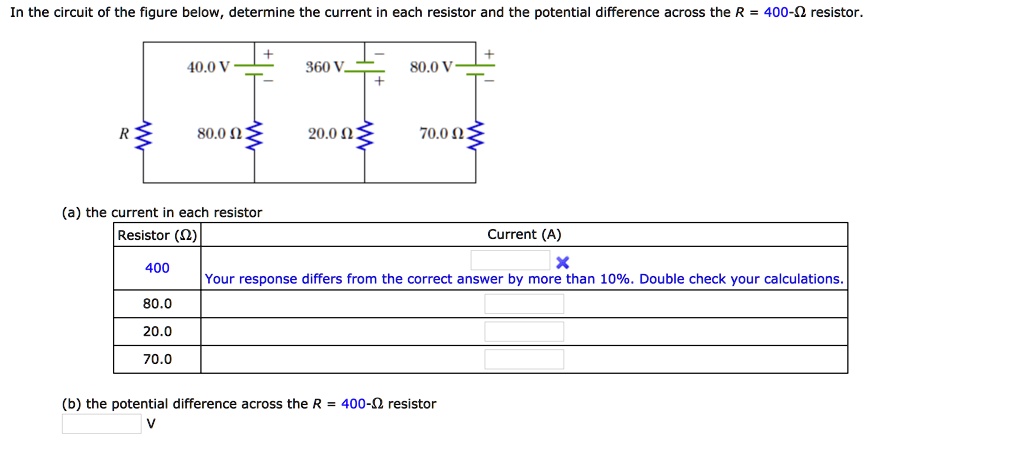 in the circuit of the figure below determine the current in each ...
