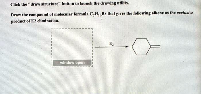 Click the "draw structure" button to launch the drawing utility. Draw the compound of molecular ...