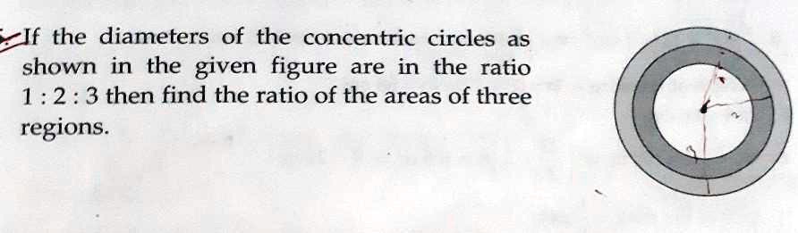 ? If the diameters of the concentric circles as shown in the...