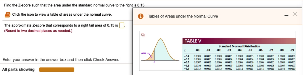 SOLVED:Find the Z-score such that the area under the standard normal ...