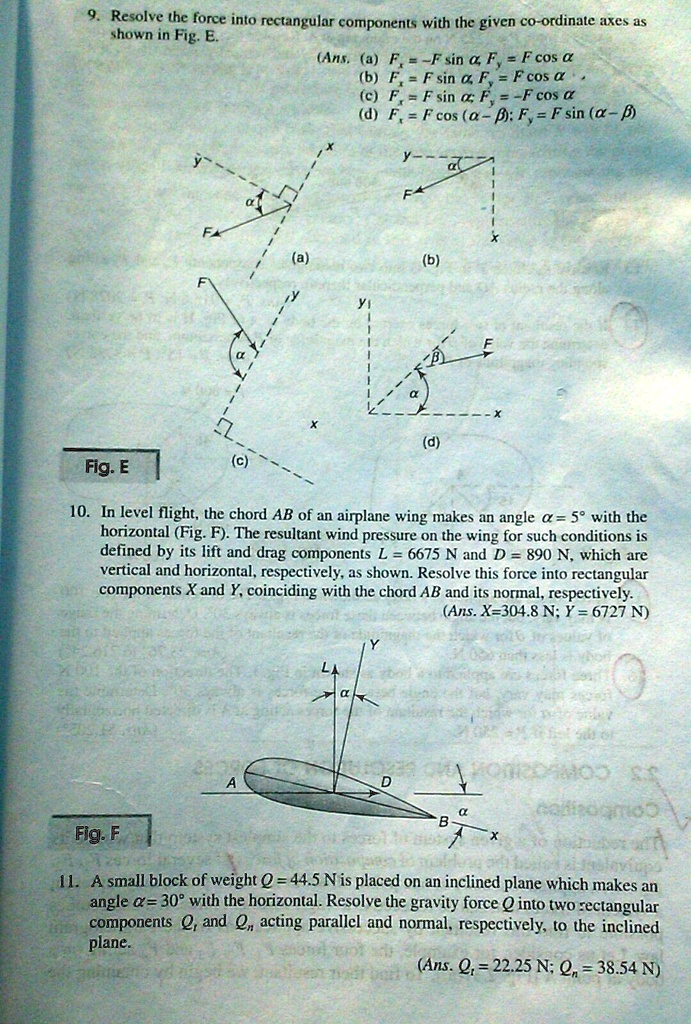 SOLVED: Please answer me. It is important to you. Resolve the force into rectangular components ...