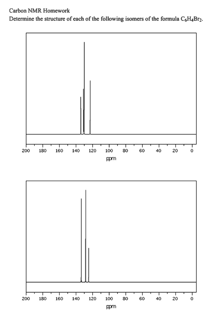 Carbon NMR Homework Determine the structure of each of the following ...