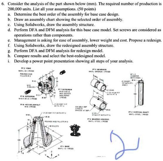 6 consider the analysis of the part shown below mmthe required number of production is 200000 ...
