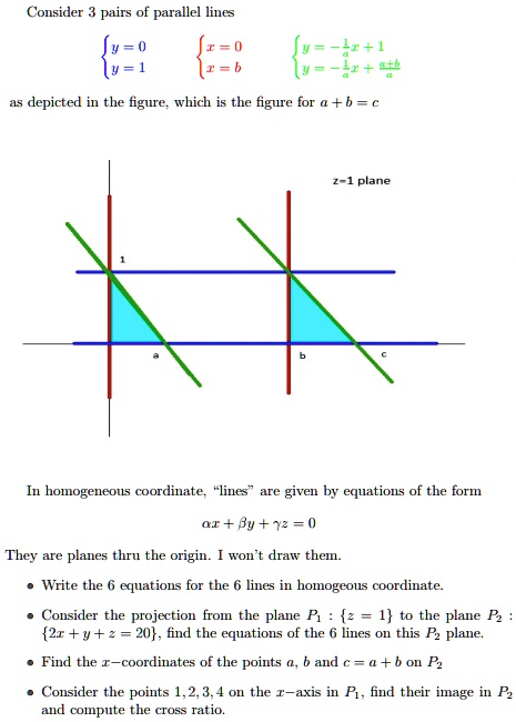 SOLVED: Consider paits of parallel lines 41 + 1 e1+ % I = 6 depicted in ...