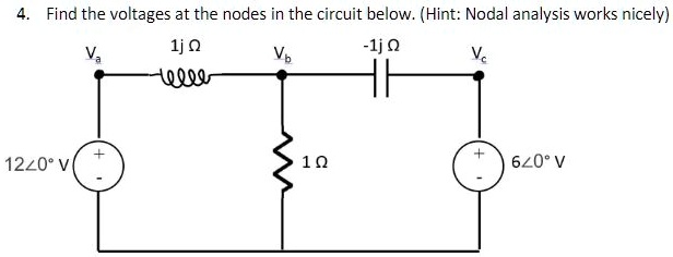 find the voltages at the nodes in the circuit below hint nodal analysis ...