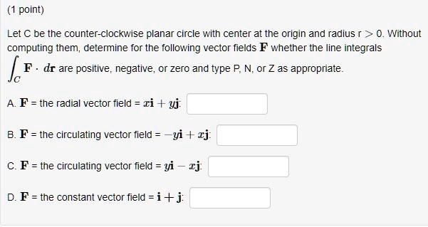 SOLVED: Let C be the counter-clockwise planar circle with center at the ...