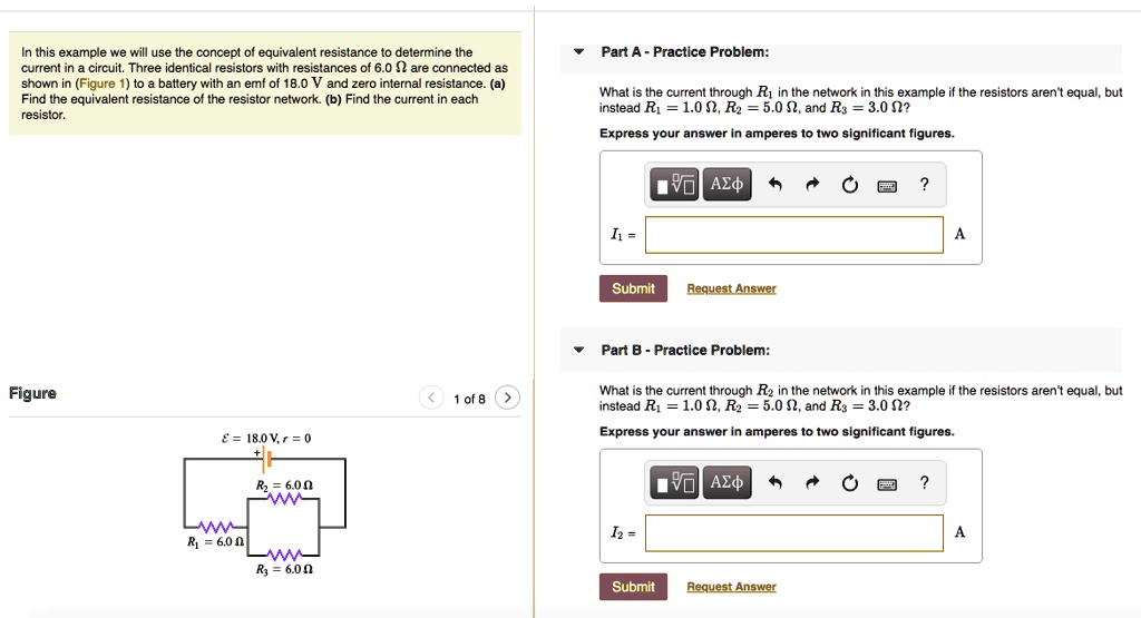 SOLVED: In this example will use the concept of equivalent resistance ...