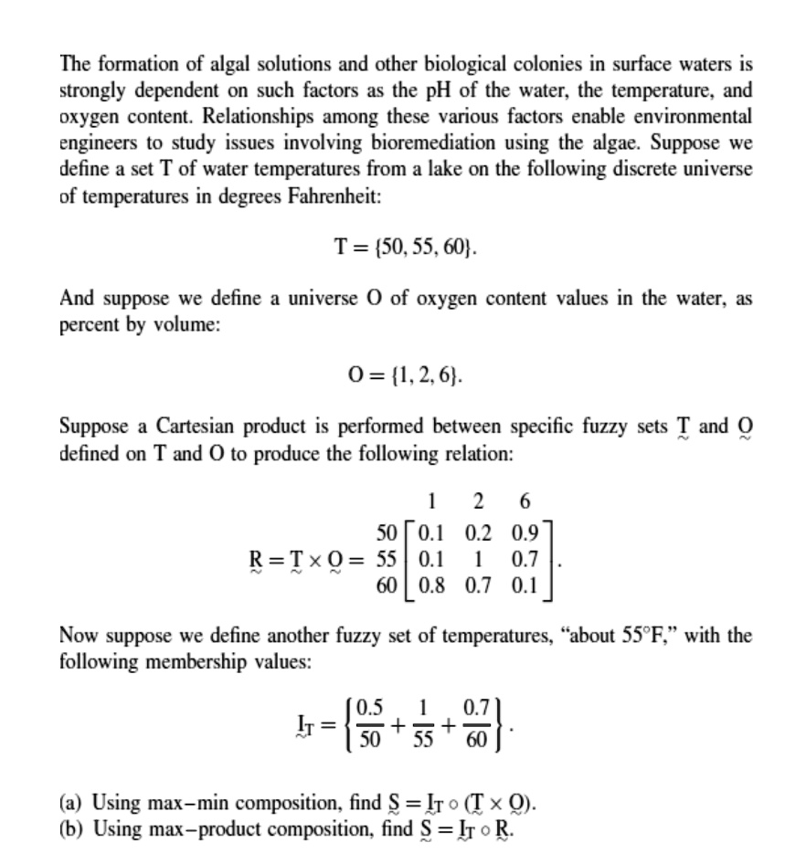 SOLVED: The formation of algal solutions and other biological colonies ...