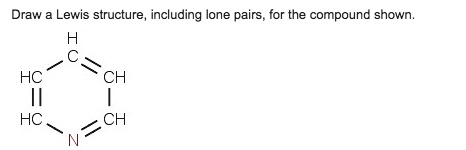 SOLVED: Draw Lewis structure, including lone pairs, for the compound ...