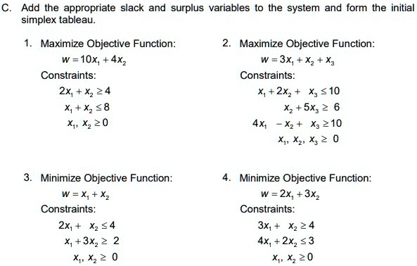 SOLVED: Use any simplex method in linear programming app or browser for ... SOLVED: Use any simplex method in linear programming app or browser for ...