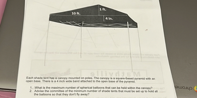 Each shada hent has a canogy mounbed on poles. The canovy is a square ...