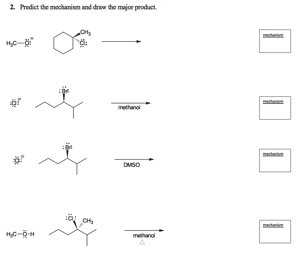 SOLVED: 2. Predict the mechanism and draw the major product. CH3 SOLVED: 2. Predict the mechanism and draw the major product. CH3