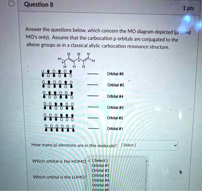 SOLVED:Question 8 1pts Answer the questions below, which concern the MO ...
