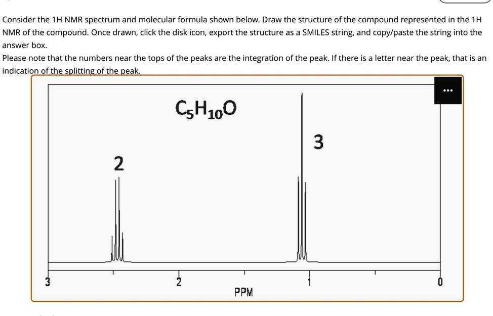 Consider the 1H NMR spectrum and molecular formula shown below. Draw the structure of the ...